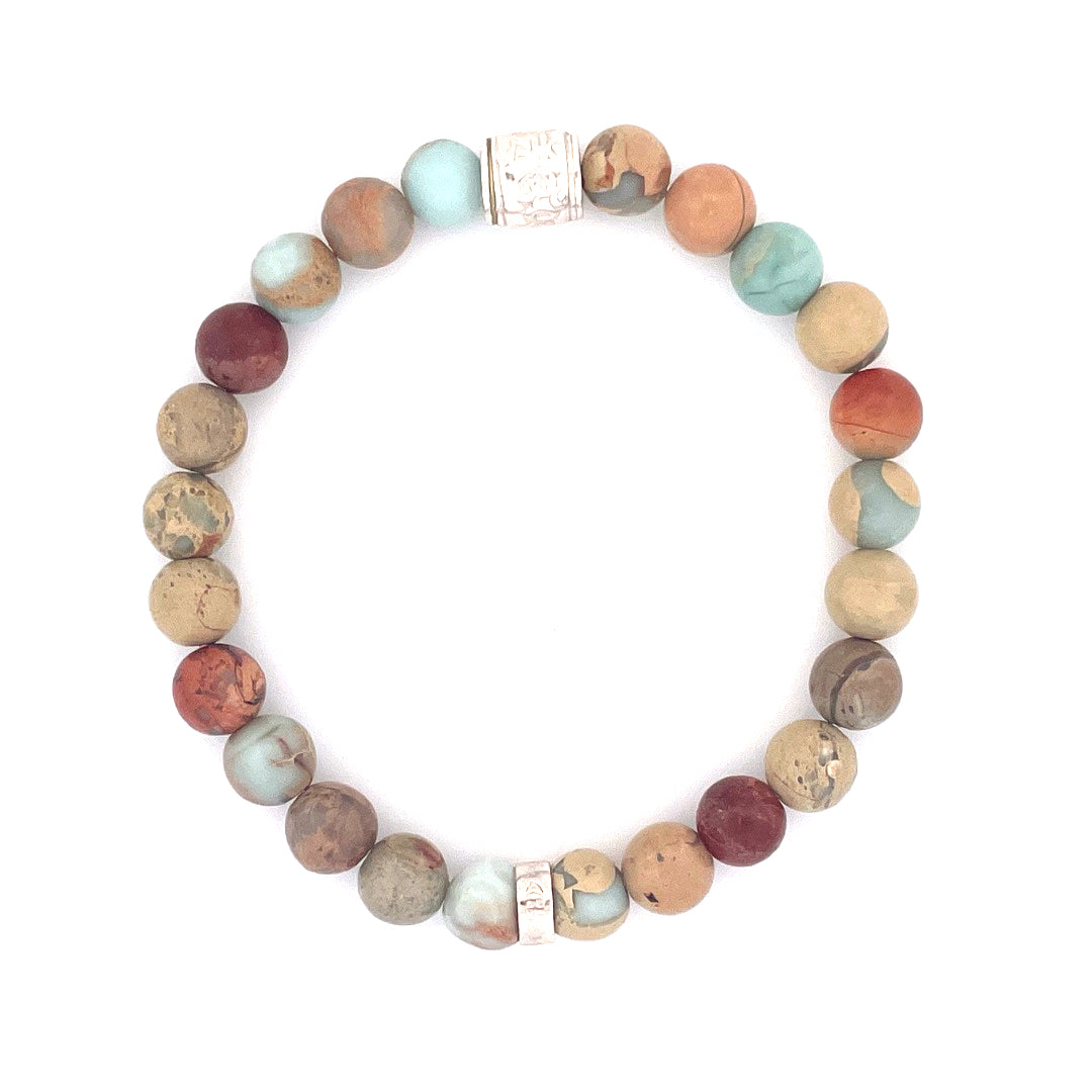 Aqua Terra Jasper - Gemstone bracelet – My Guru Stone